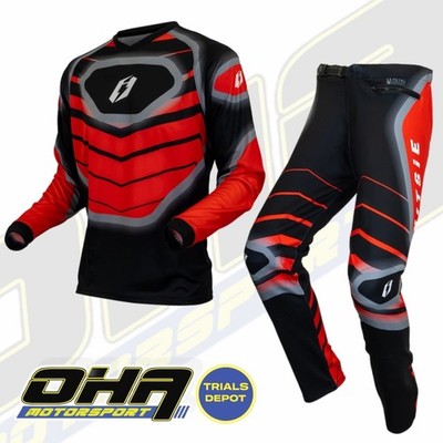 JITSIE Trials Jersey & Pants Kit Combo - L3 Petrl RED TRS Beta GasGas ...