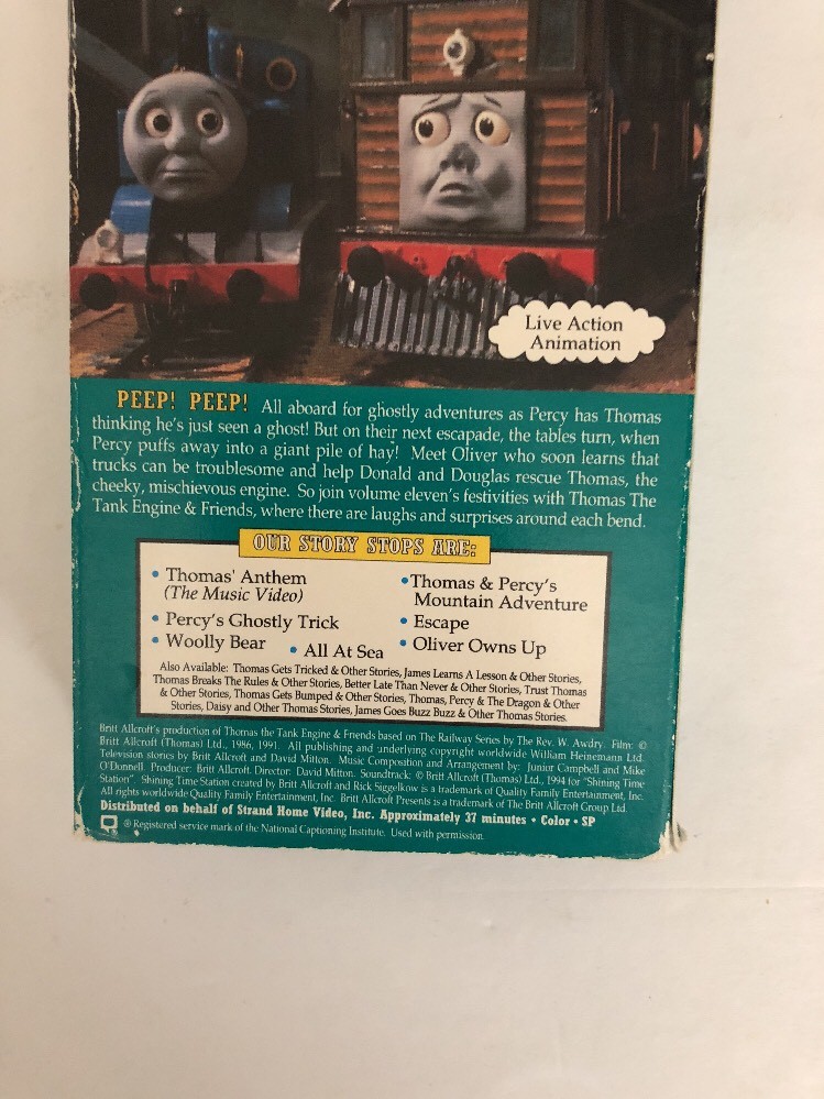 Thomas The Tank Engine & Friends-Percy’s Ghostly Trick(VHS 1991)RARE ...