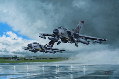 Panavia Tornado 617 Squadron Aircraft Aeroplane Painting Aviation Art ...