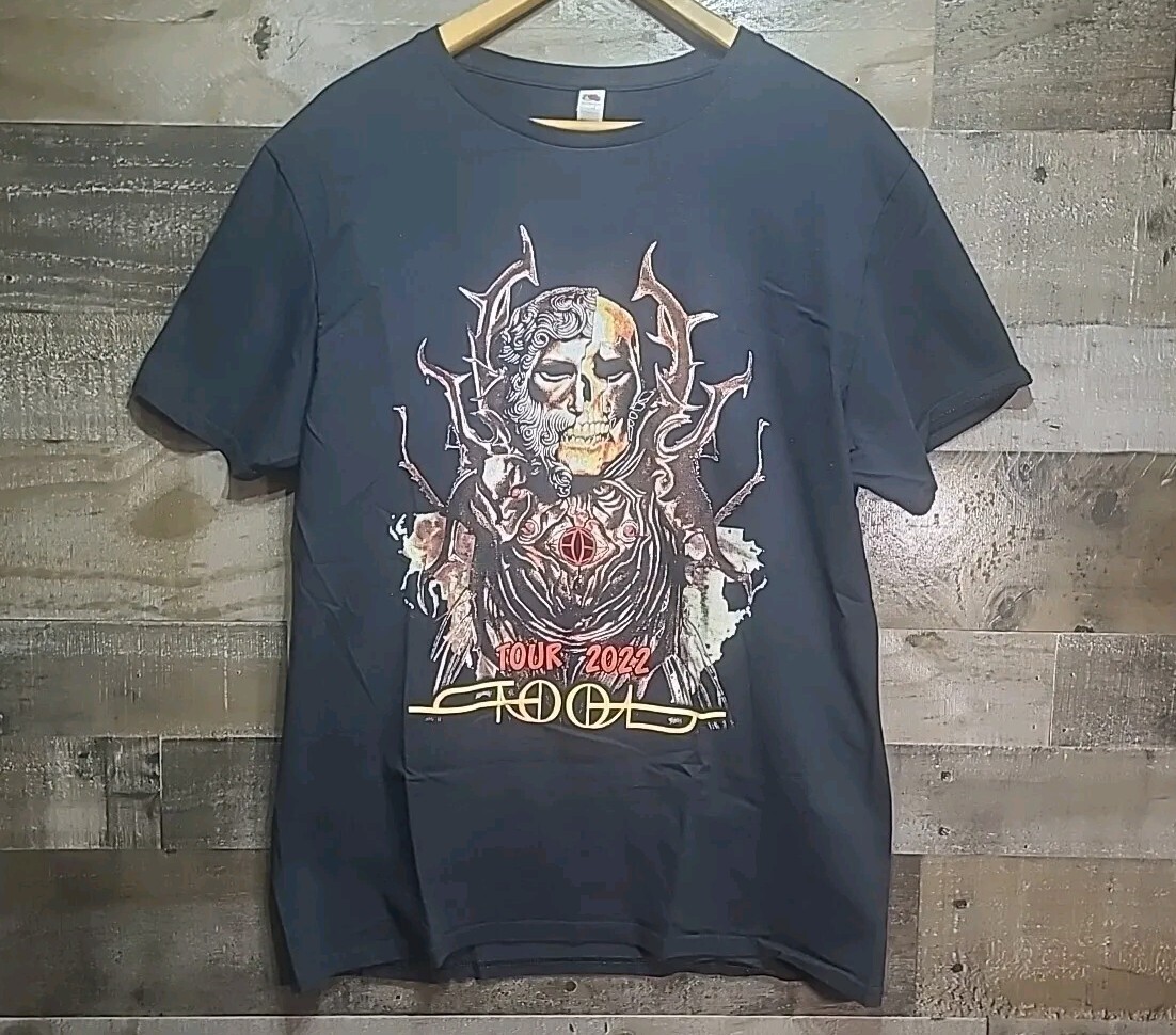 Men's TOOL 2022 Tour T-Shirt Black Double-Side Print … - Gem