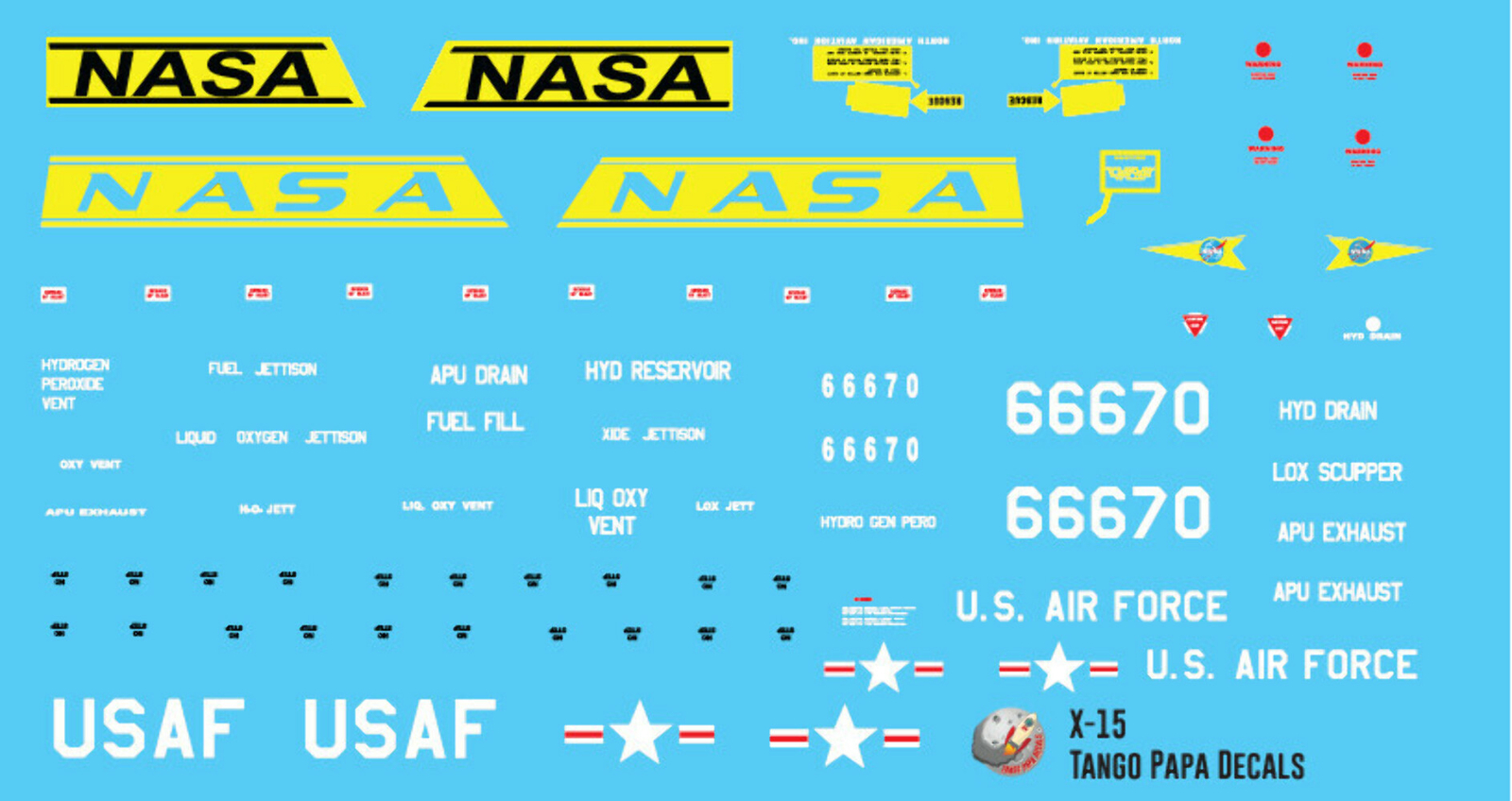 Nasa Plane Decals