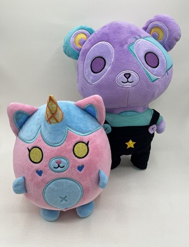 Krew District Plush Lot Lunar Teddy With Overalls & Rainbow Mini ...