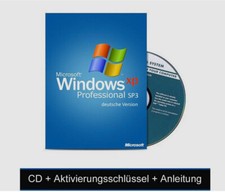Windows XP Professional SP3 CD in deutsch 32 Bit mit