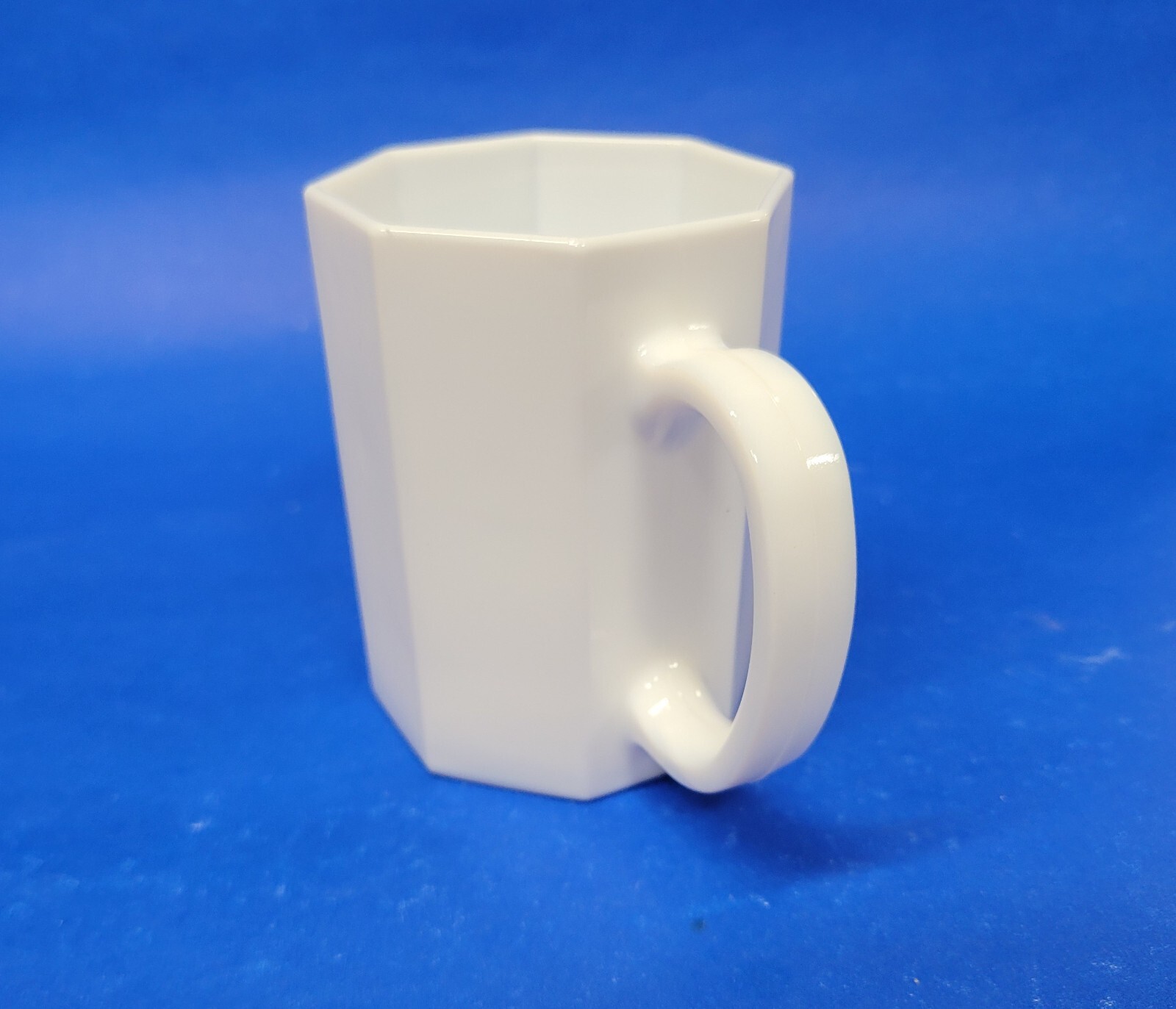 Vintage Octagonal White Glass Coffee Mug From France | eBay