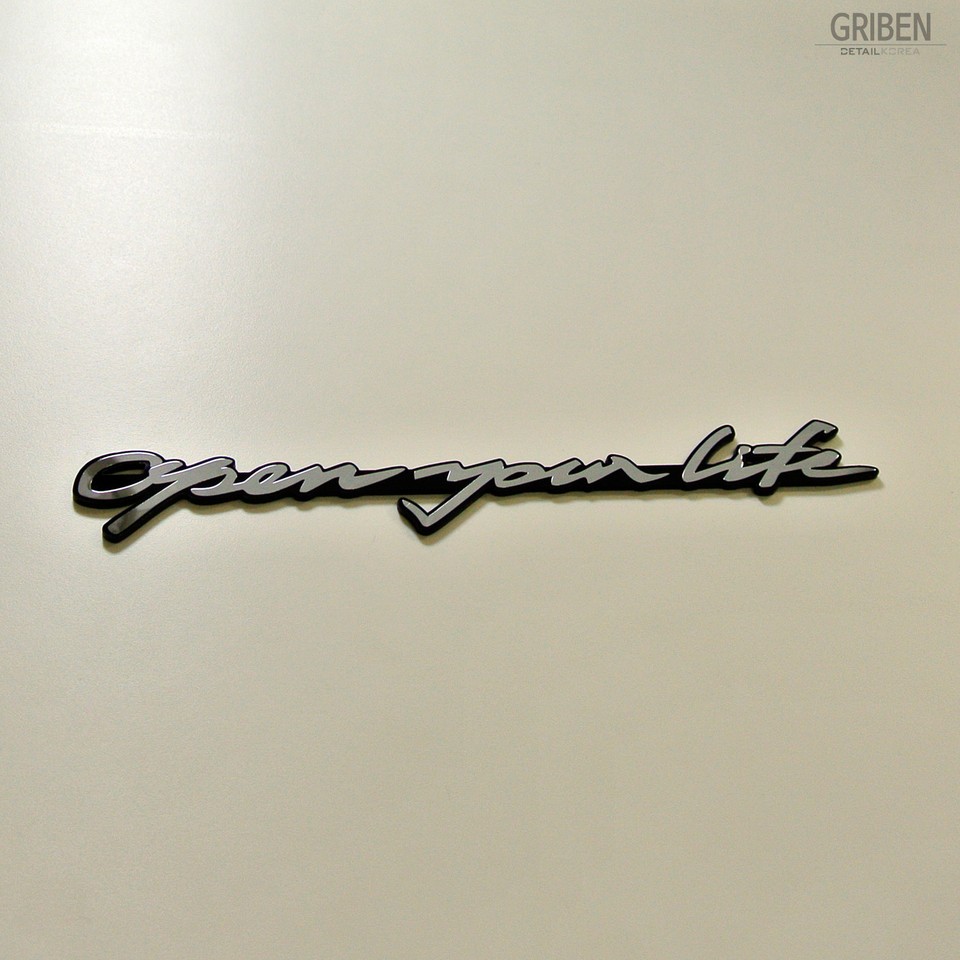 Griben Car Emblem Metal Sticker Chrome Slogan Badge 70238 8809558121104 ...