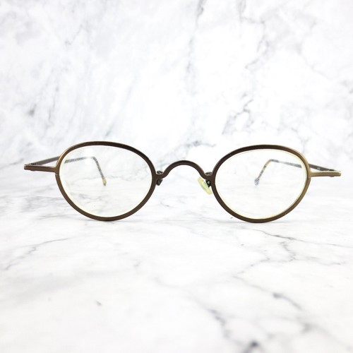 L.A. Eyeworks Monk 414 Eyeglasses Brown Full Rim Round Frames 39-23-145 ...