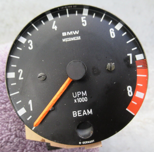 BMW Airhead White Face Mechanical Tachometer r90/6 r75/6 r90s motometer ...