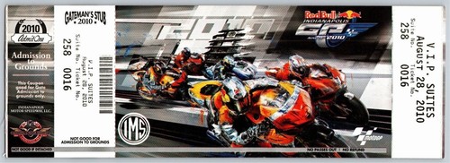 2010 Indianapolis Grand Prix IMS VIP Suite Unused Ticket Racing Race | eBay