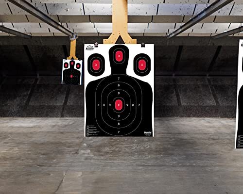 Silhouette Shooting Target - Large Size 18 x 24 - Multiple Aiming Zones ...
