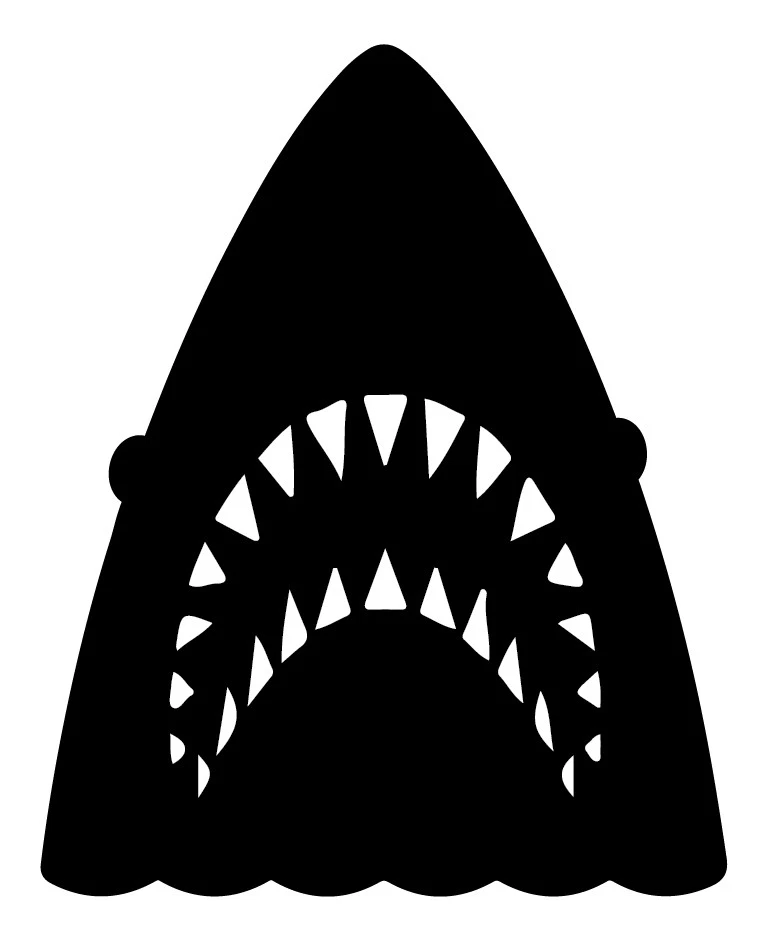 Shark Jaws Silhouette
