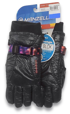 Manzella Kenzie Gloves - Womens Size Medium - Black / Multi - #44410-B3 ...