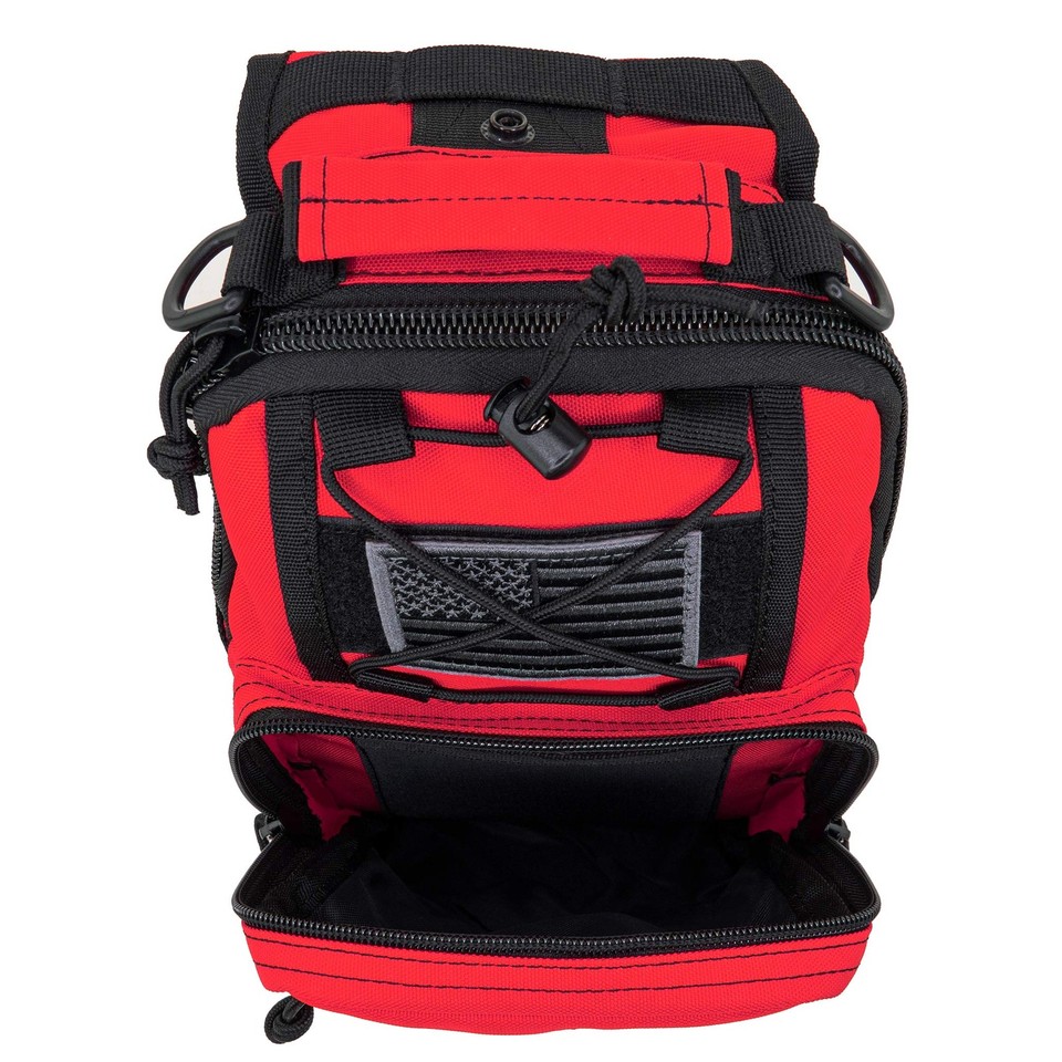 First Aid Sling Backpack - Tactical EMS & Outdoor Rescue Bag - Red | eBay