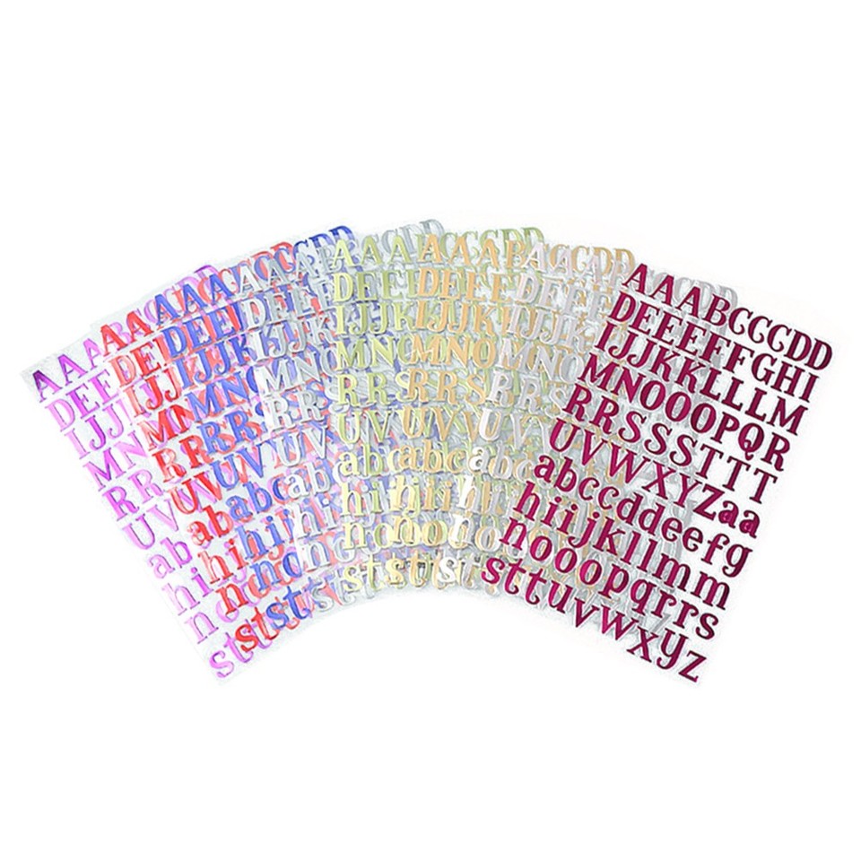10Pcs Colorful Letter Stickers Alphabet Stickers DIY Stock (Random ...