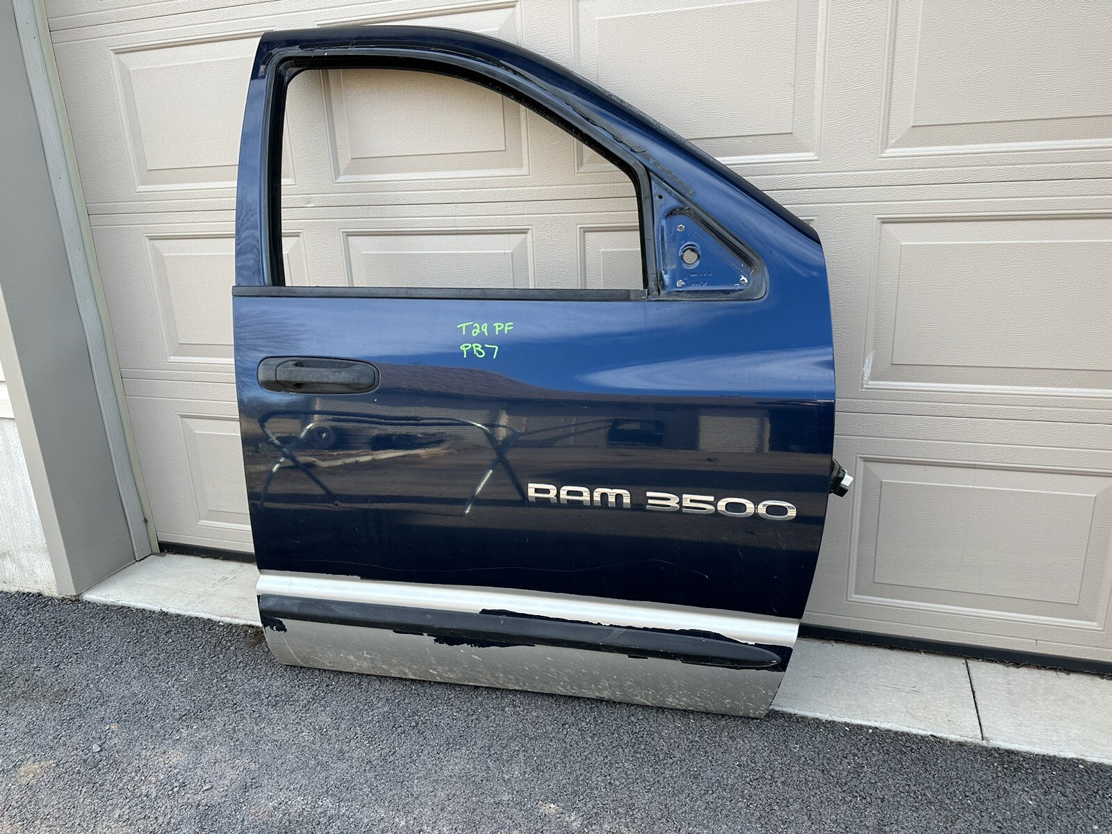 03-09 DODGE RAM 2500 DOOR ASSEMBLY FRONT RIGHT PASSENGER Blue QUAD CAB ...