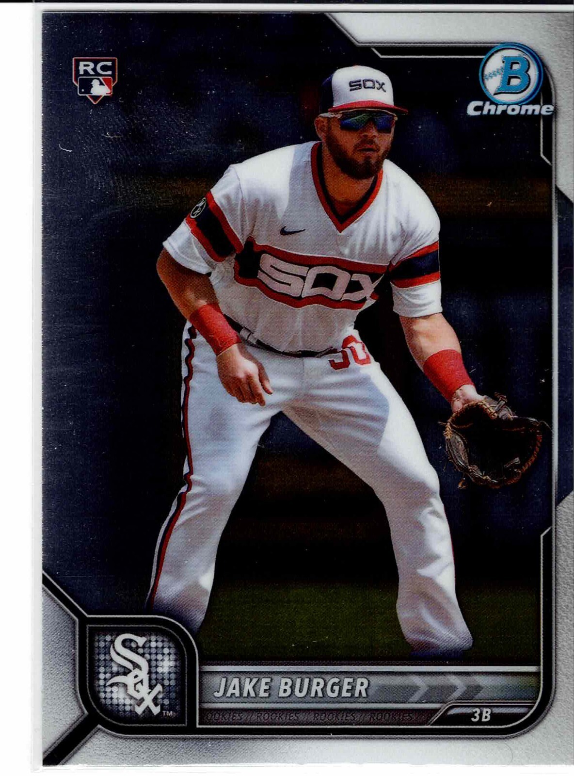 Jake Burger Miami Marlins 2022 Bowman Chrome Rookie Card | eBay