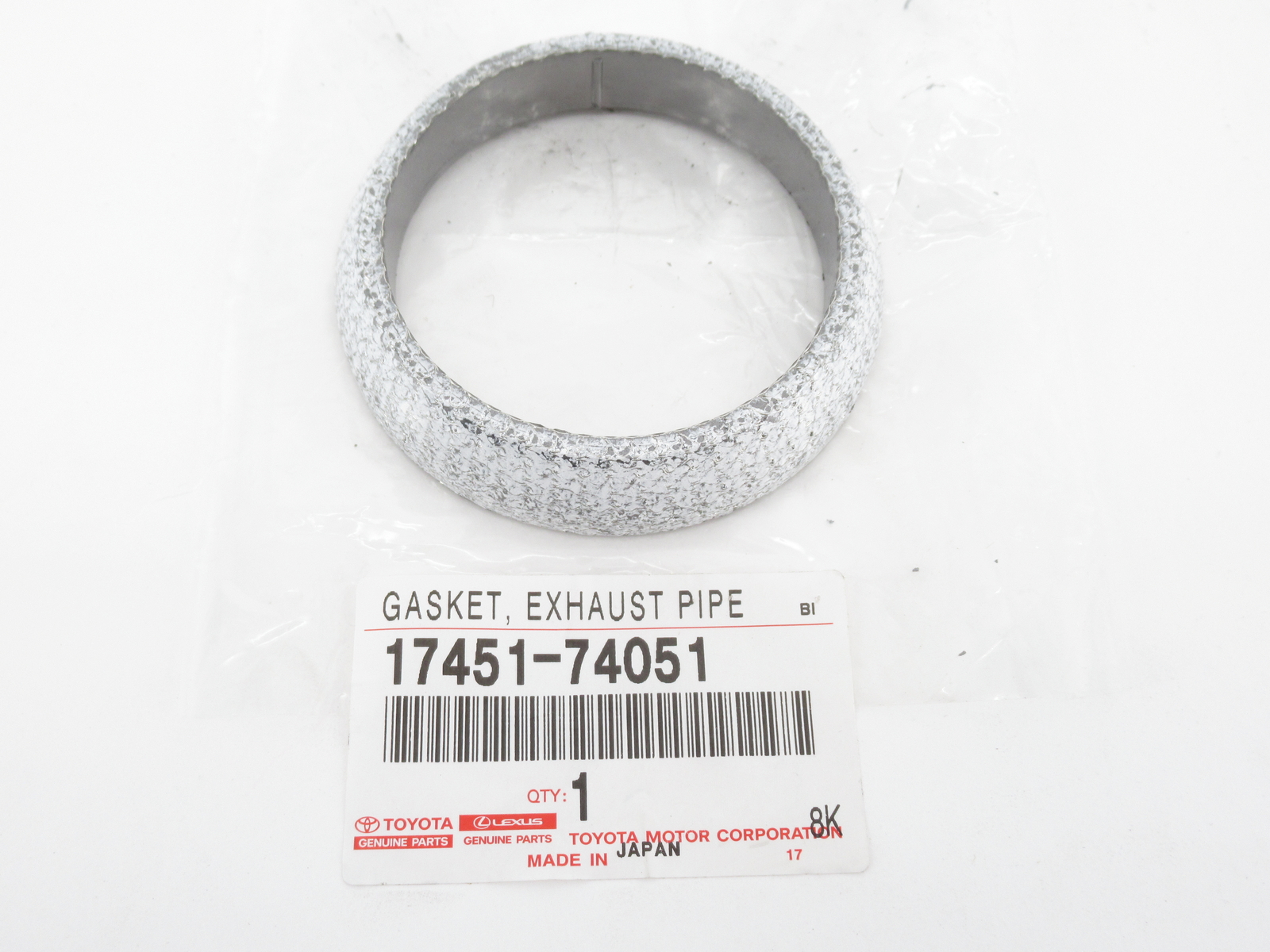 Genuine OEM Toyota Lexus 17451-74051 Front Pipe Gasket Muffler Seal ...
