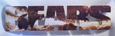 Bears Letters Sign made from wood for Bar Pub Den Hall Cabin Gameroom ...