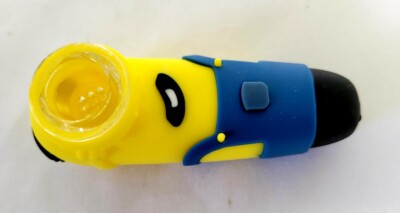 4" Silicone Yellow Hand Pipes | eBay