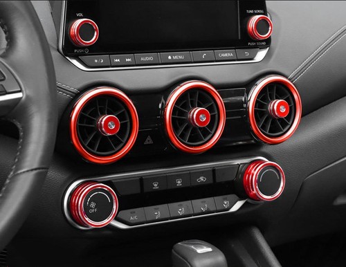 10PCS For Nissan Sentra 2020 2021 Red Aluminum Interior Console Knob ...