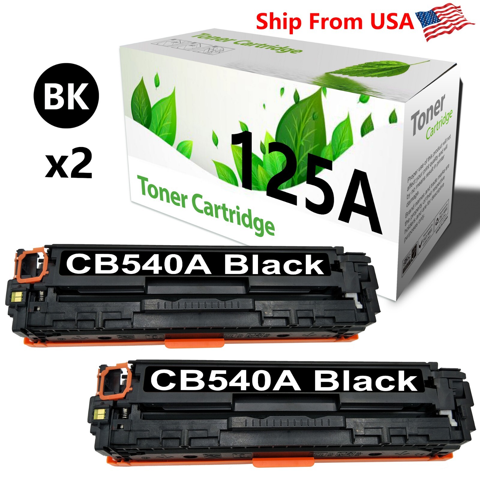 125A CB540A Toner Cartridge Black for CP1213 CP1216 CP1519ni Printer (2PK) | eBay