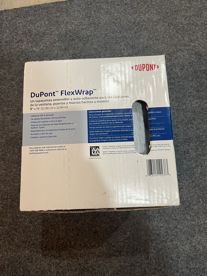 Dupont Flexwrap NF 9 In. x 75 Ft. Window & Door Flashing Tape | eBay