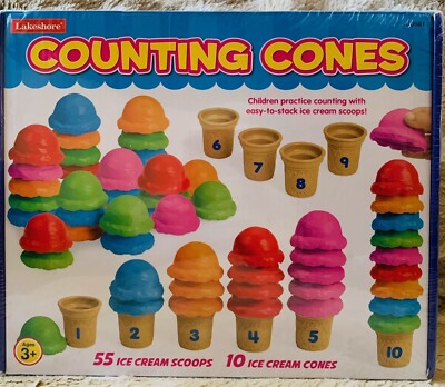 LakeShore Counting Cones Learning Educational Teaching Math Color ...