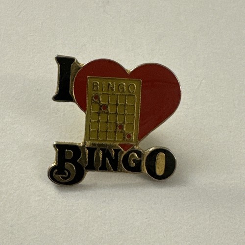 Vintage Retro I Love Bingo Pin Pinback PB3B | eBay
