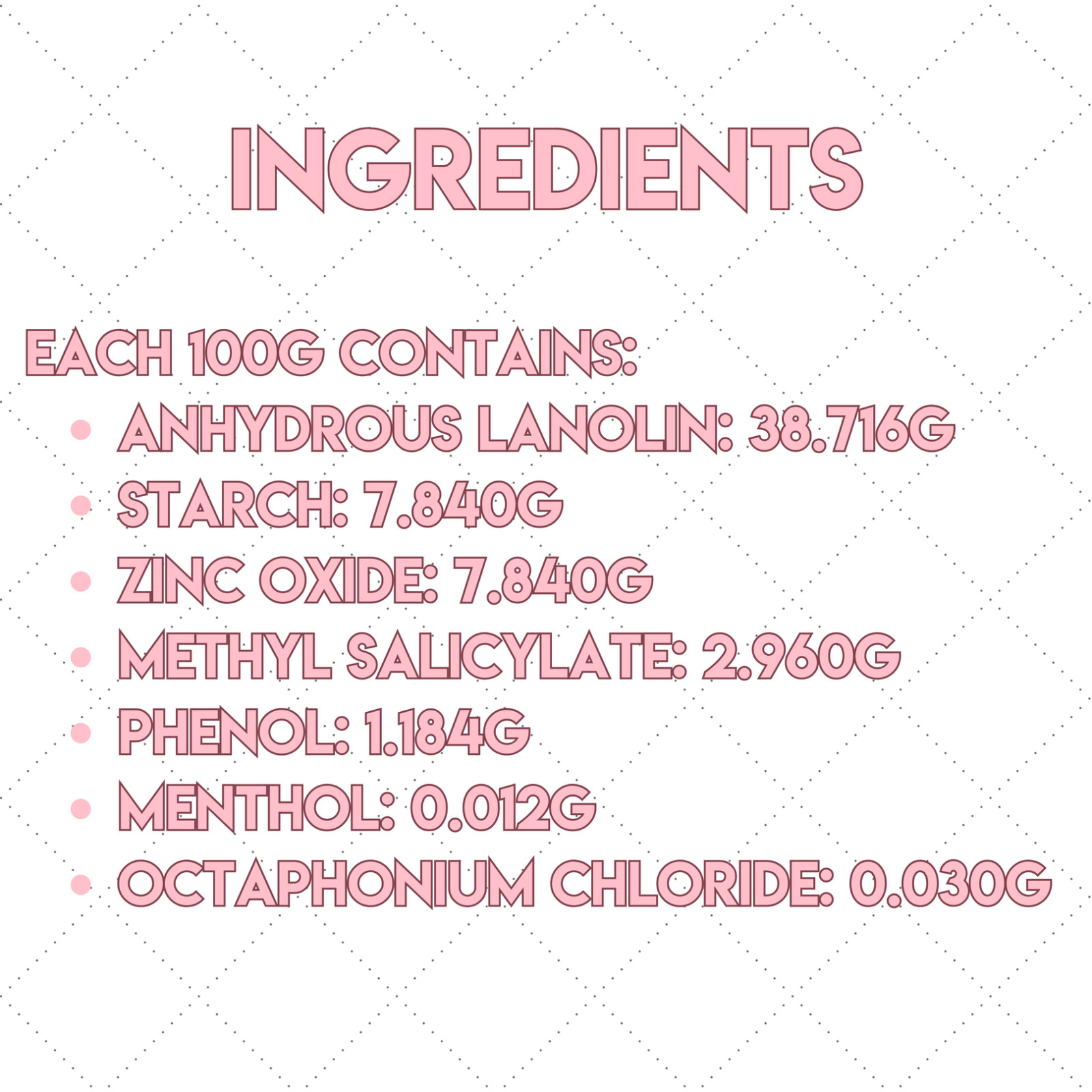 GERMOLENE ORIGINAL PINK VERISON ANTISEPTIC OINTMENT 50g