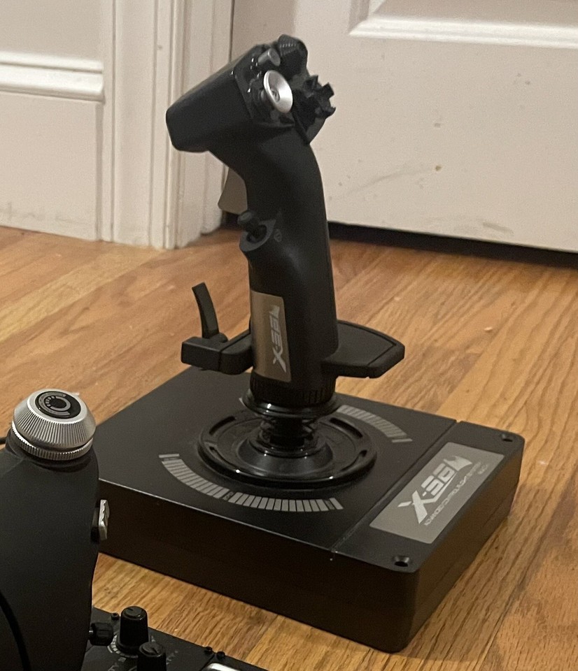 Logitech X56 HOTAS - Flight Stick, Throttle, and Rudder Pedals | eBay