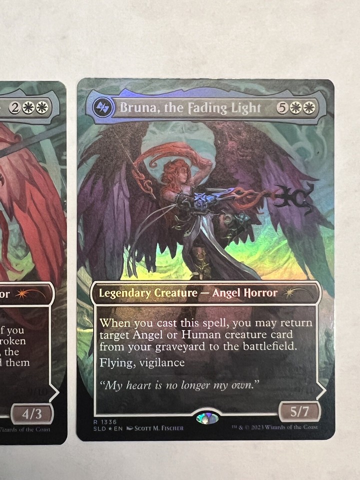 FOIL Gisela Broken Blade & Bruna Fading Light Secret Lair MTG Angels ...