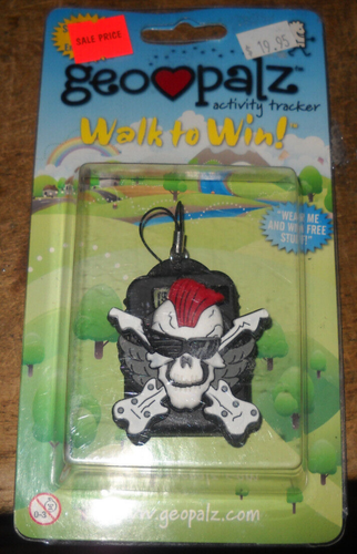 RARE GEOPALZ ACTIVITY TRACKER NIP SKULL WITH GUITARS | eBay