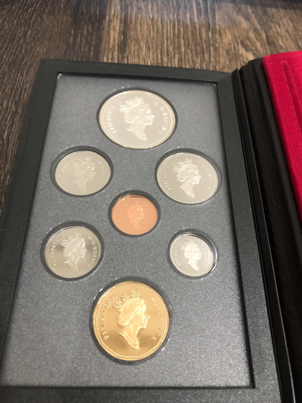 1990 Royal Canadian Mint Double Dollar Proof Set with Silver and ...