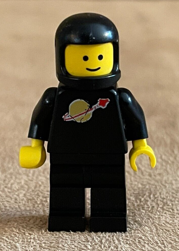 LEGO Vintage Black Astronaut Classic Space man Minifigure 6985 6891 ...