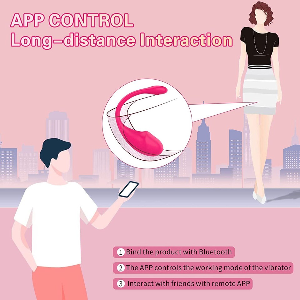 Remote Clit Vibrator APP Wearable Bullet Eggs G-Spot Massager Sex Toys ...