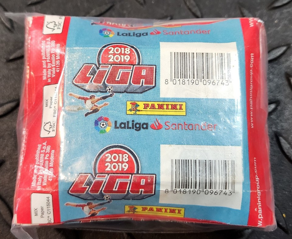 Sealed 2018-19 La Liga Sticker 50 Packs Stickers Messi Modric Vinicius ...