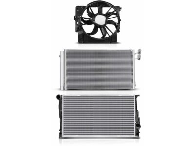 71WP26J Radiator A/C Condenser and Cooling Fan Kit Fits BMW 335i xDrive ...