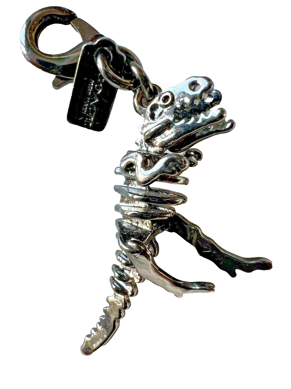 RARE Coach T-Rex Rexy Dinosaur Skeleton Figure Silver… - Gem