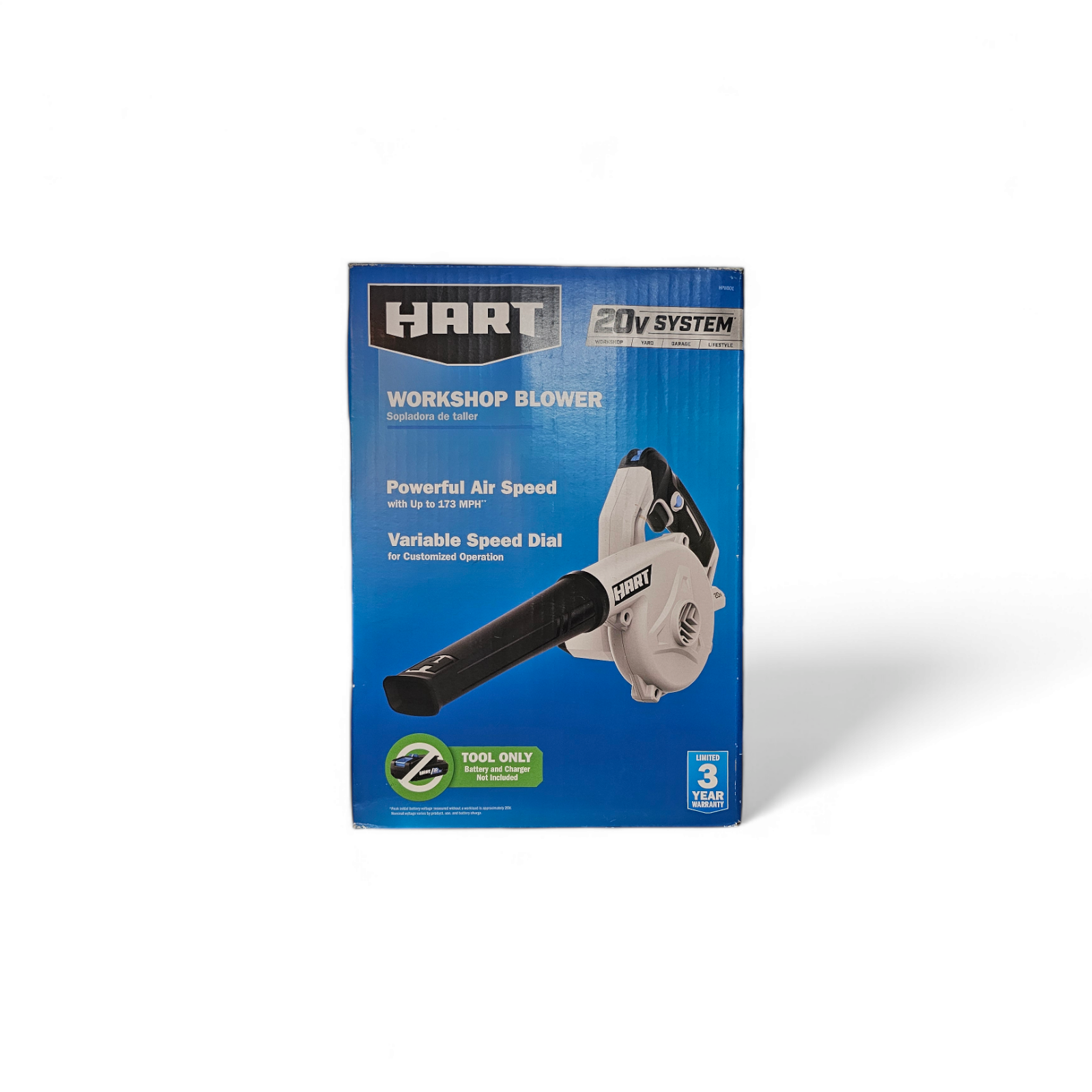 HART Battery Powered Workshop Blower 20V - White/Black for sale online ...