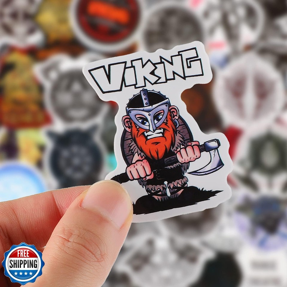 100 Pieces Viking Stickers: Vinyl Aborigine Theme Decals, Waterpr | eBay UK