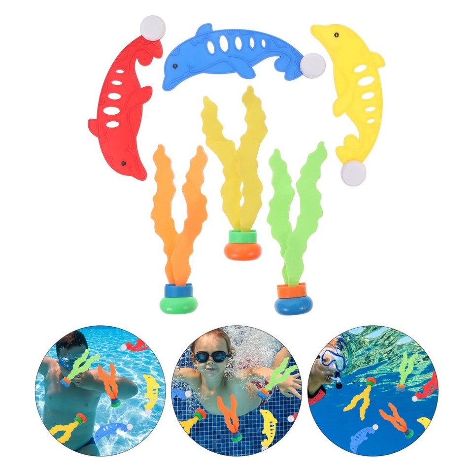 2 Sets Underwater Diving Pool Toys Kit Underwater Training Diving Game ...