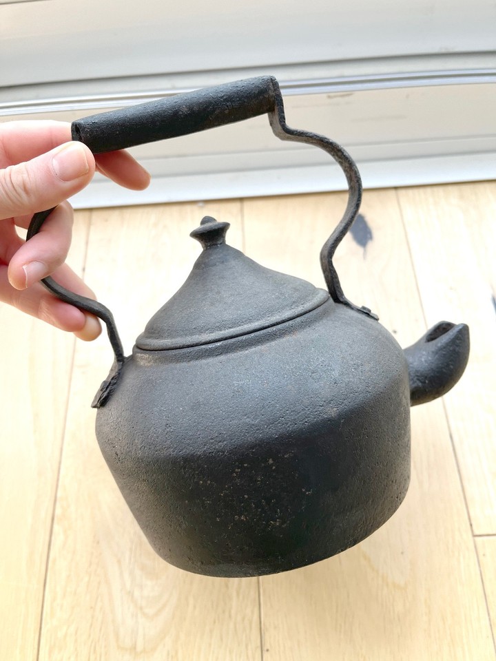 Antique Cast Iron Humidifier Kettle - John Law Foundry 1800s Gatemarked ...