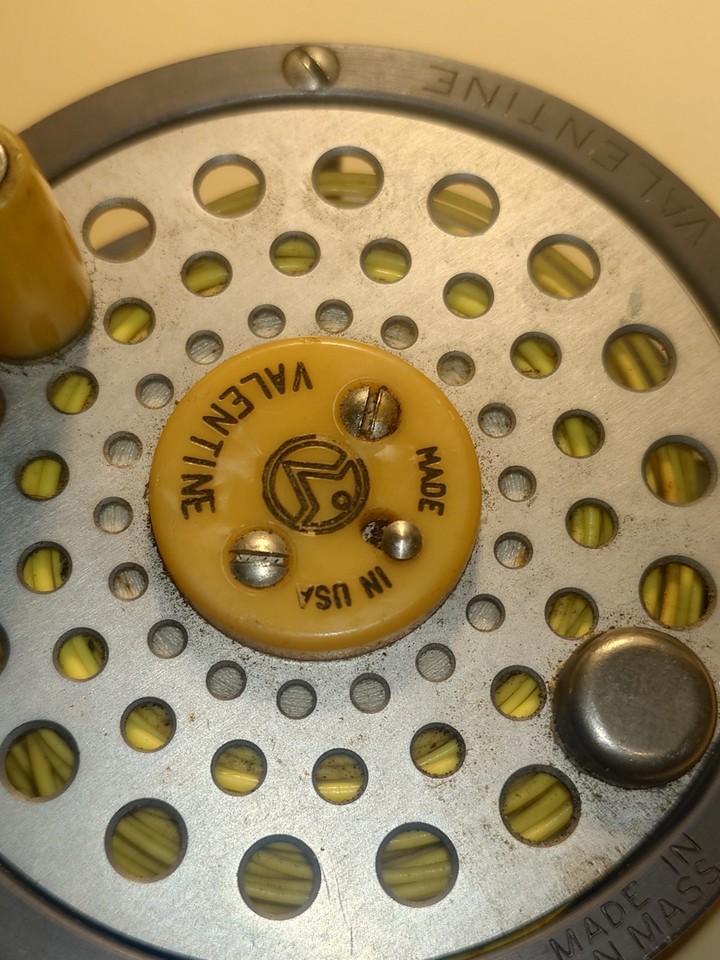 Valentine No. 89 Fly Fishing Reel Val-Craft Inc USA with loaded spool ...