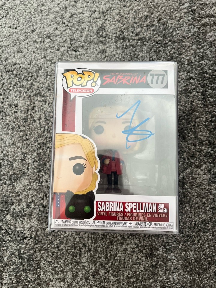 Funko Pop! Vinyl: Sabrina Spellman and Salem #777 Signed by Kiernan Shipka | eBay UK
