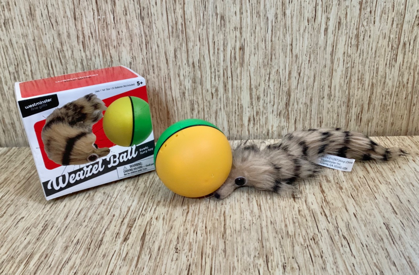 Westminster Original Interactive Motion Weasel Ball Toy *DEFECT - DOES ...