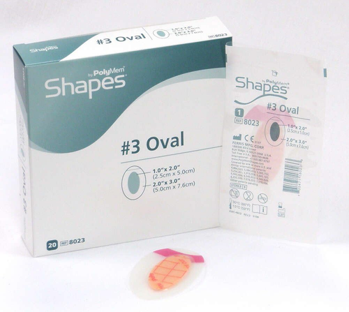 Shapes Oval Film Island Wound Dressing, Sterile, Foam, 2.0' X 3.0 ...