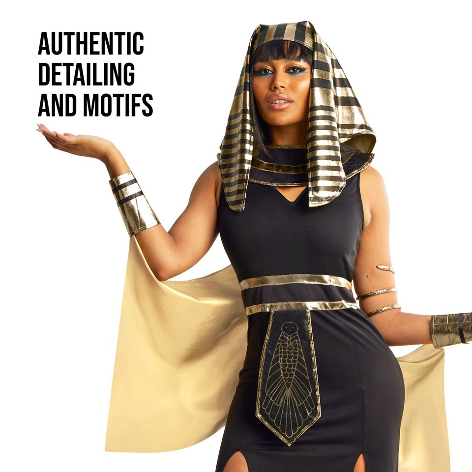Women`s Cleopatra Costume S - 3XL Ladies Egyptian Queen Princess Dress ...