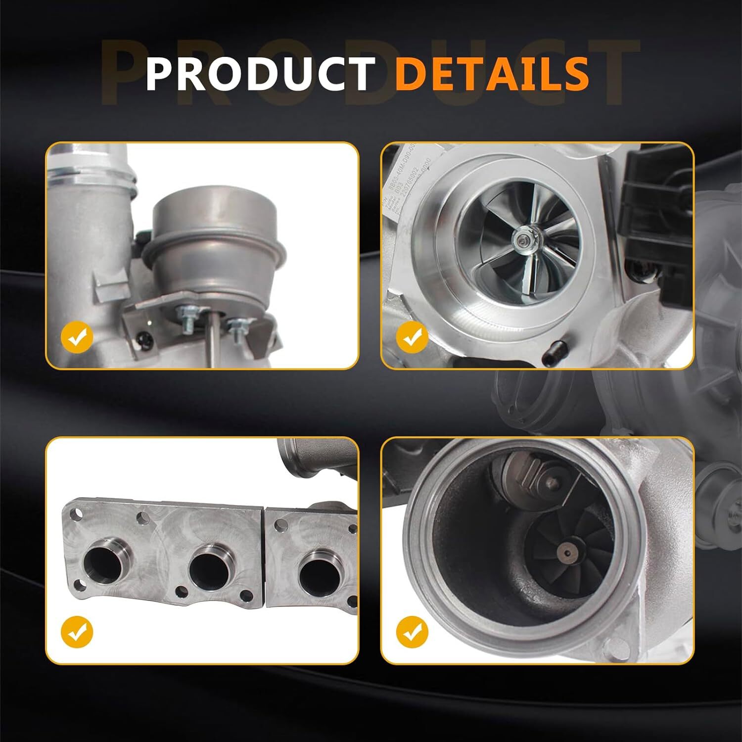 Fits BMW X5 X6 xDrive35i N55 3.0L 2011-2014 Turbo Turbocharger B03 ...