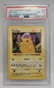 Pikachu 1999 Pokemon Game #58 Shadowless (Red Cheeks) Price Guide ...