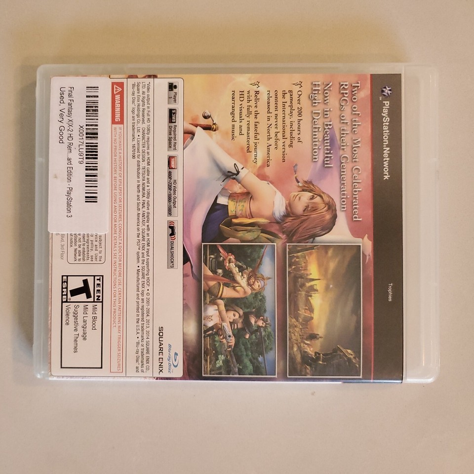 Final Fantasy X/X-2 HD Remster PS3 Complete CIB | eBay