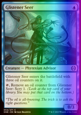 MTG Magic the Gathering Glistener Seer (54/493) Phyrexia All Will Be ...